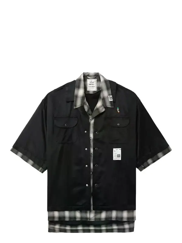 Mihara Yasuhiro Double-layered Shirt - Black