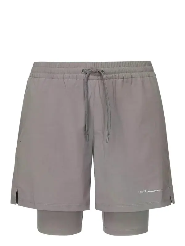 Herno Logo-print Shorts - Grey