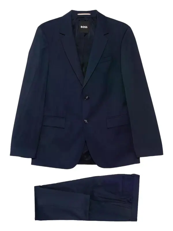 BOSS Two-button Wool Suit - Blue