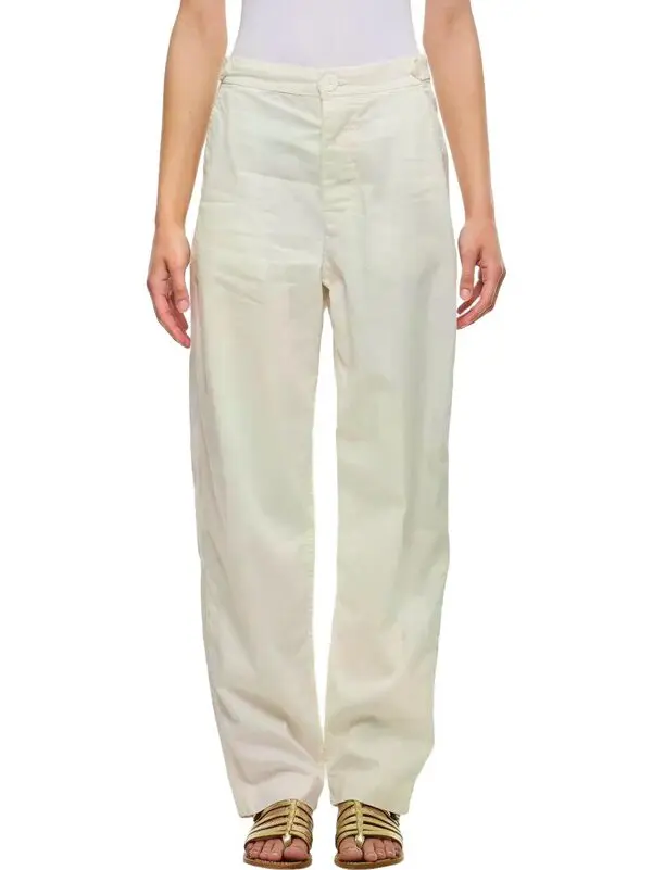 CASEY CASEY Double-pocket Trousers - White
