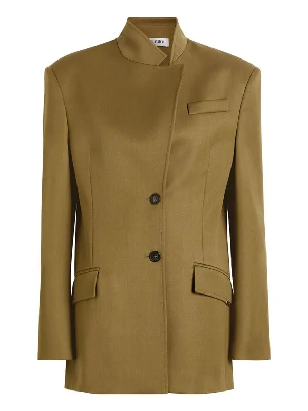 Attico Wool Blazer - Khaki
