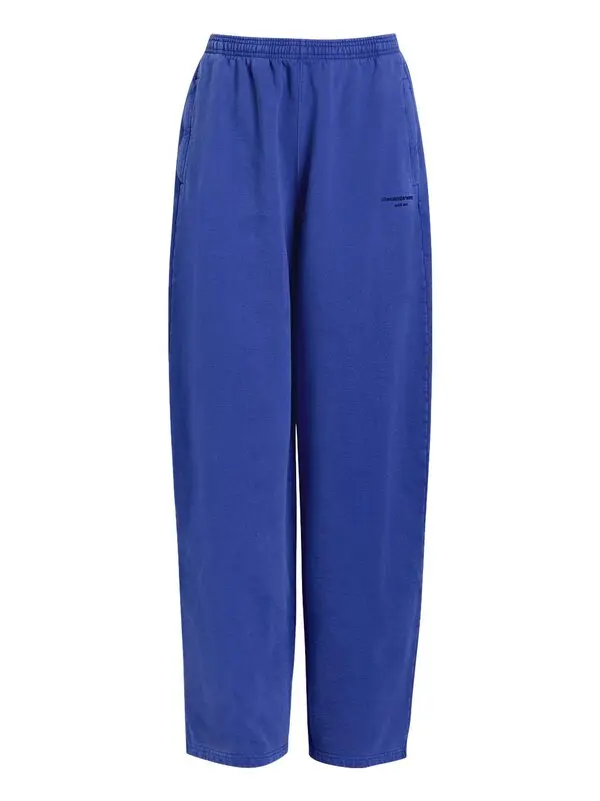 Alexander Wang Articulated Leg Cotton Sweatpants - Blue