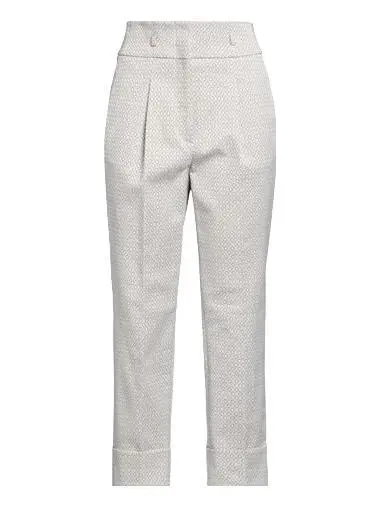 Peserico Tapered Geometric-print Pants - Beige