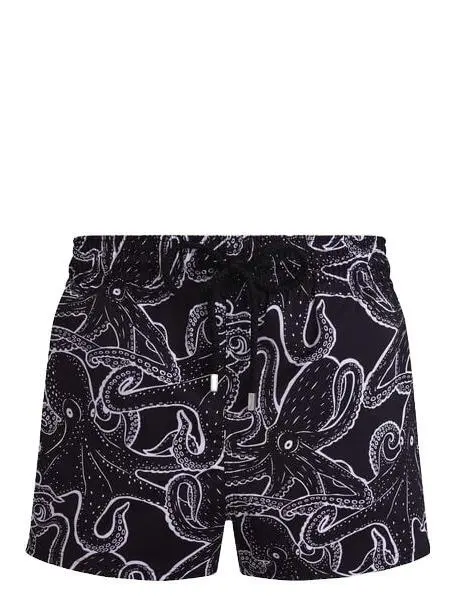 Vilebrequin Printed Swim Trunks - Black