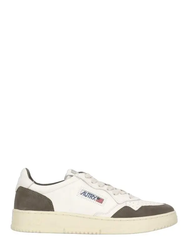 AUTRY Leather And Fabric Sneakers - White
