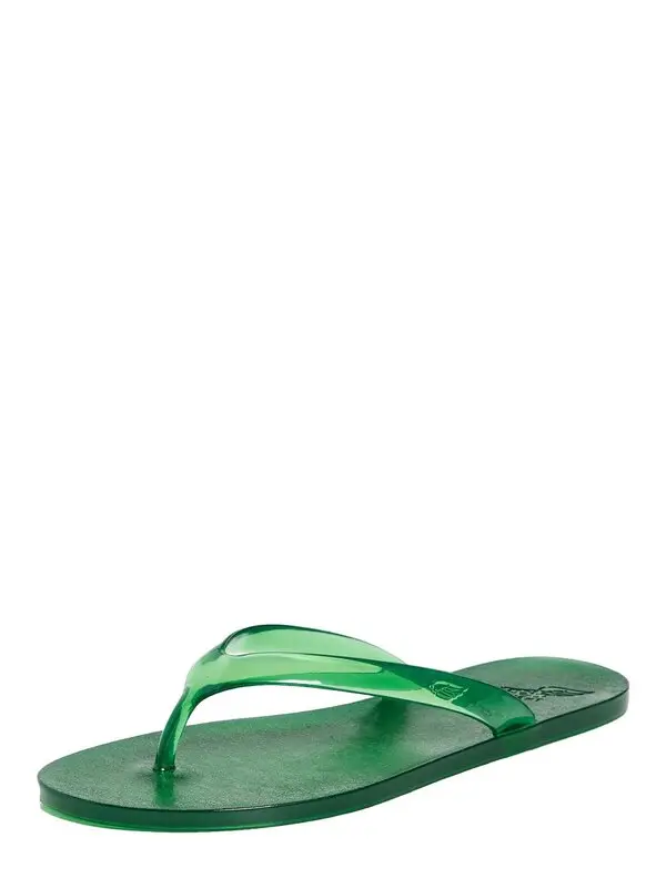 ANCIENT GREEK SANDALS Jelly Flip Flops - Green