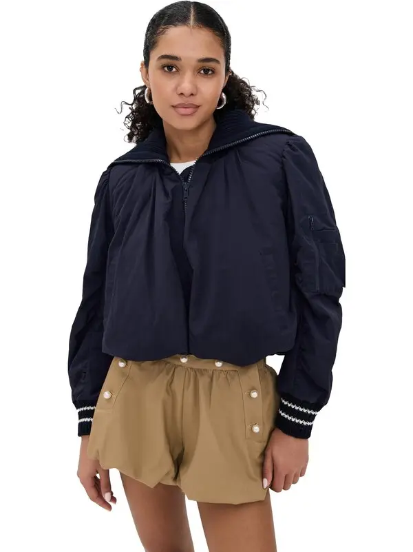 Sea Mirian Windbreaker Jacket - Navy