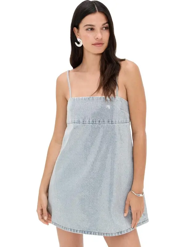 Retrofete Nadiya Denim Mini Dress - Coastline
