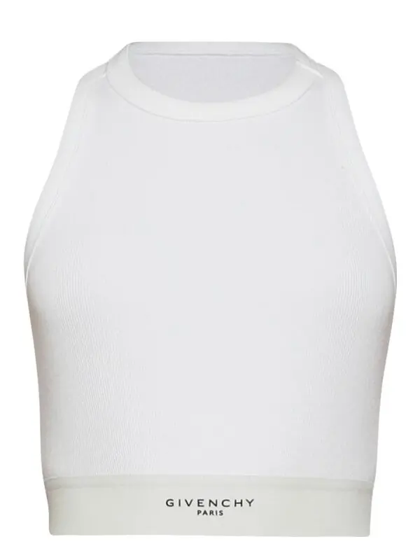 Givenchy Cropped Tank Top - White