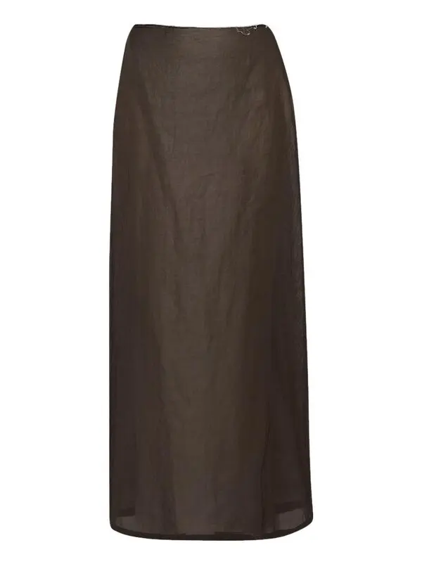 THE ROW Zaira Skirt - Brown