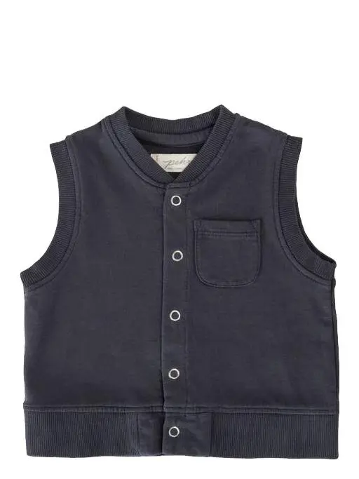 PEHR Organic Cotton French Terry Vest - Ink Blue