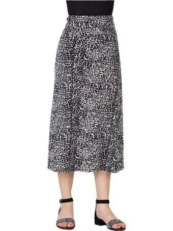 24SEVENKID Elastic Waistline Maxi Skirt - Grey Multi