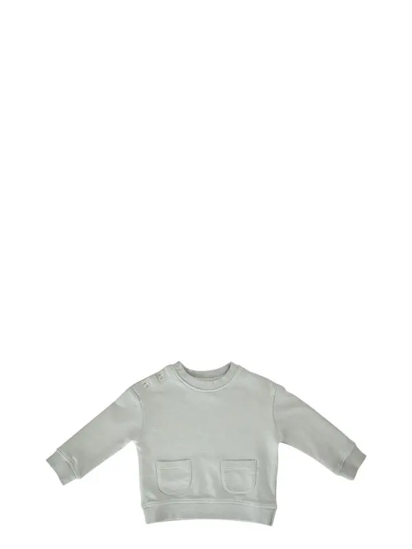 PEHR Organic Cotton French Terry Sweatshirt - Soft Sea