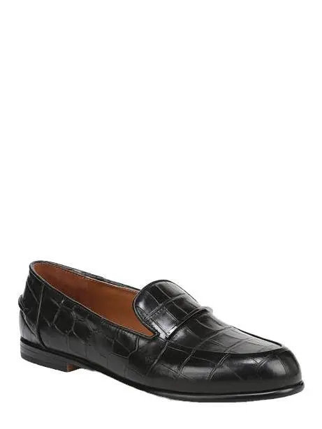 Franco Sarto Mirabelle Bit Loafer - Black Croc Embossed