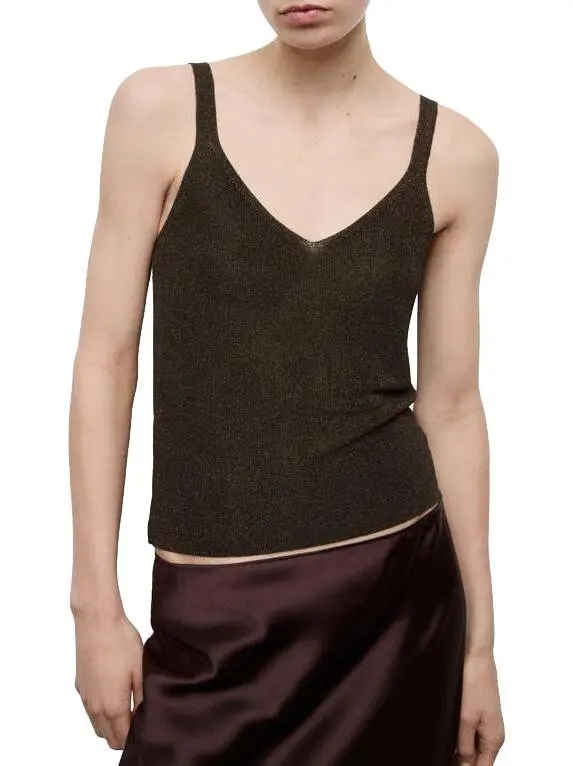 Mango Sweater Tank - Chocolate