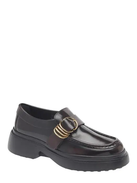 TOD'S Ring Platform Loafer - Kraft Chiaro
