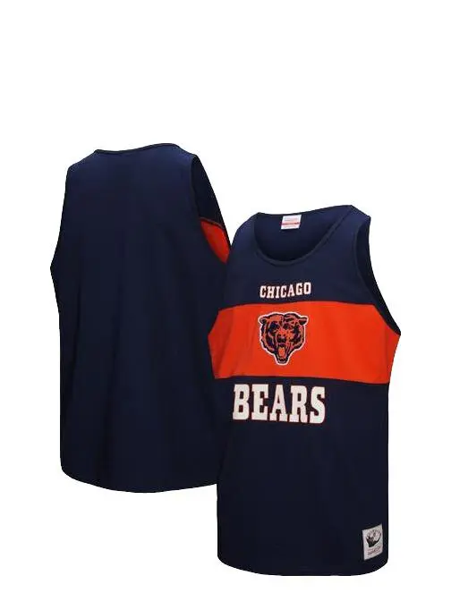 Mitchell & Ness Chicago Bears Retro Colorblock Tank Top - Navy