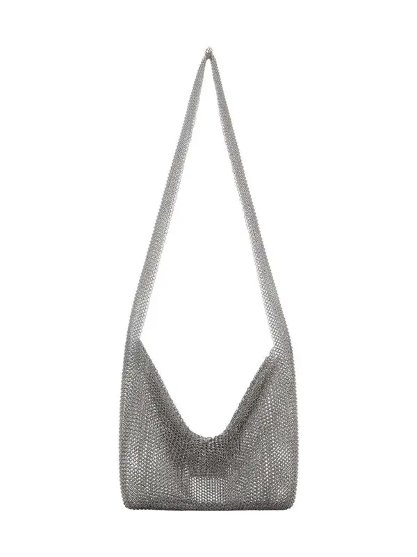 Mango X Supriya Lele Mesh Shoulder Bag - Silver