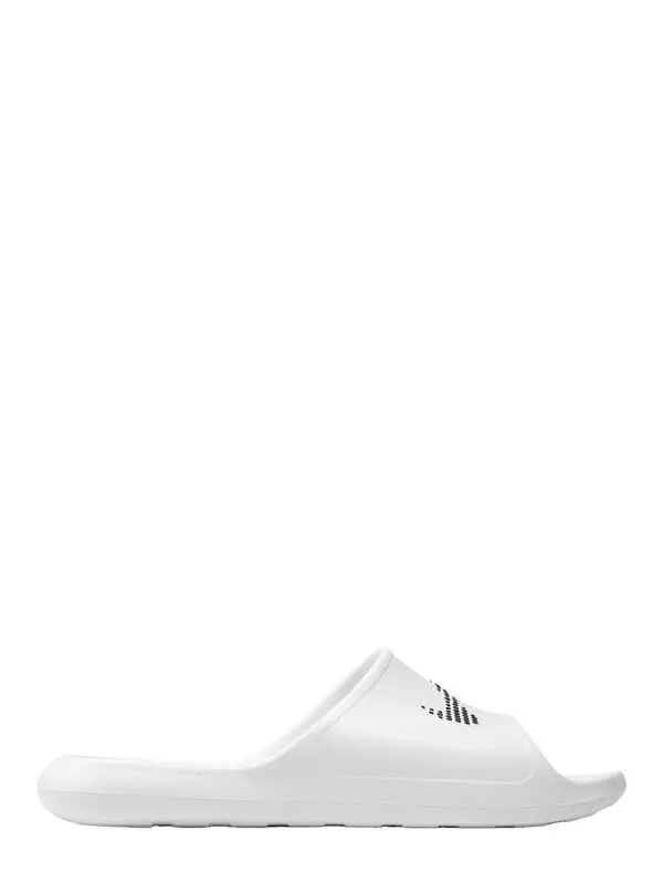 Nike Victori One Shower Slide Polka Dot Swoosh - White/black