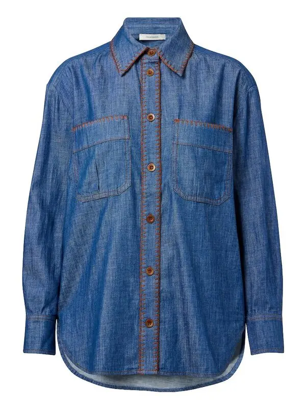 Zimmermann Ascension Denim Shirt - Blue