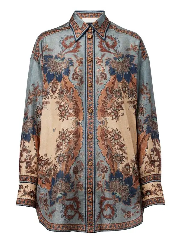 Zimmermann Paisley Silk Shirt - Multicoloured