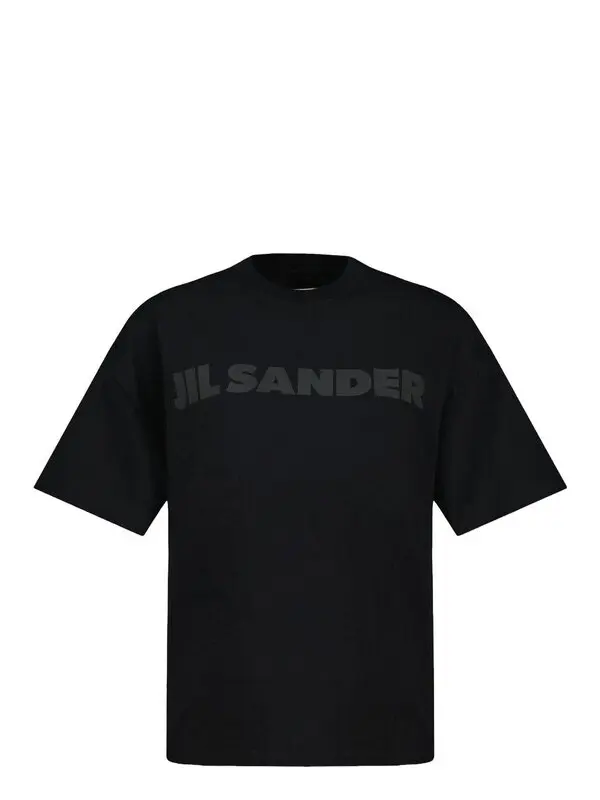 JIL SANDER Cotton Short Sleeve T-shirt - Black