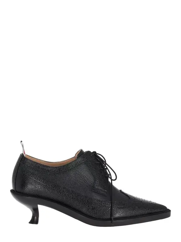 Thom Browne 50mm Pebble-grain Leather Shoes - Black