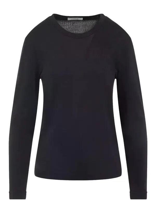 LEMAIRE Ribbed Crew-neck Top - Blue