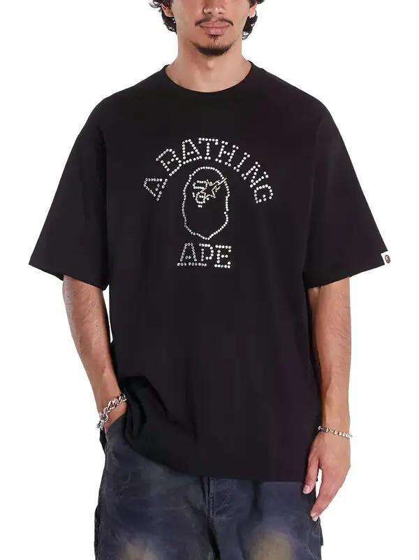 A BATHING APE Embellished T-shirt - Black