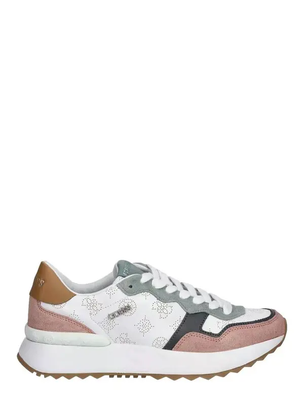 Guess Logo Platform Sneakers - White