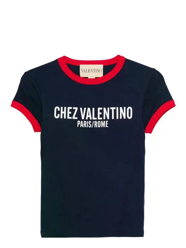 Valentino Garavani Chez Print T-shirt - Blue