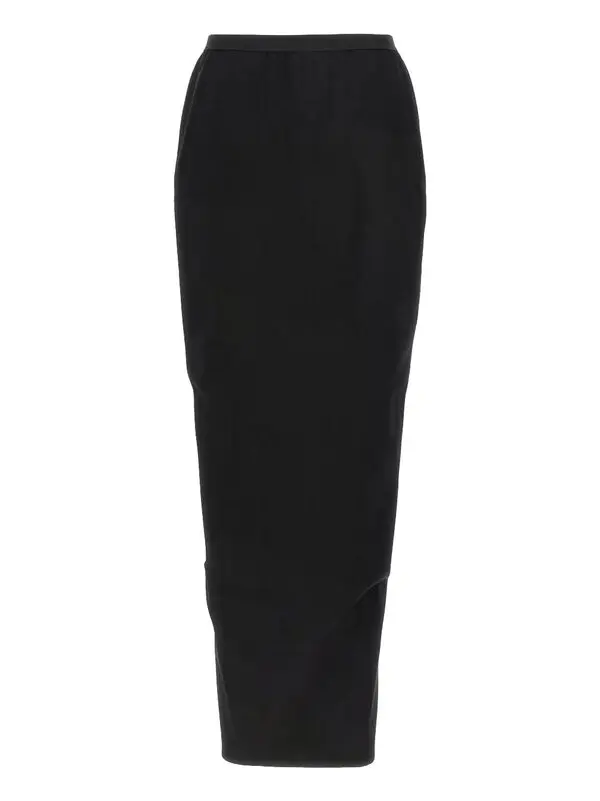 Rick Owens Pillar Back-split Maxi Skirt - Black