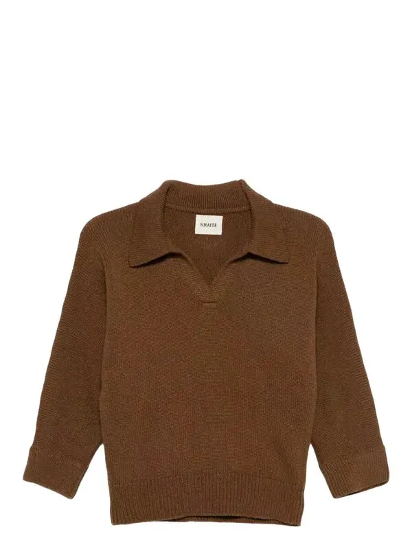 Khaite Herve Polo Jumper - Brown