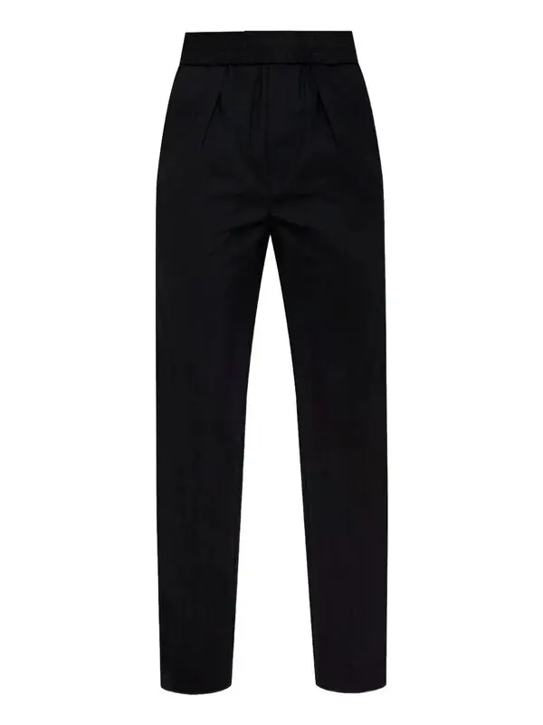 Isabel Marant Virgin-wool High-rise Trousers - Black