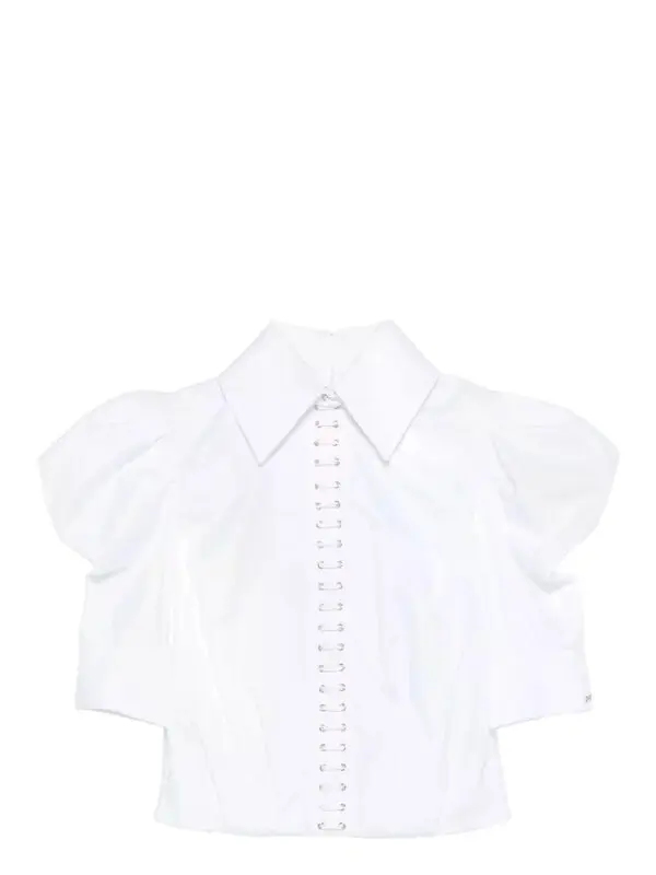 Elisabetta Franchi Balloon Cotton Shirt - White