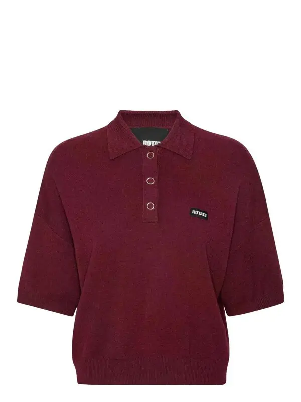 Remain Birger Christensen Logo-patch Polo Top - Red