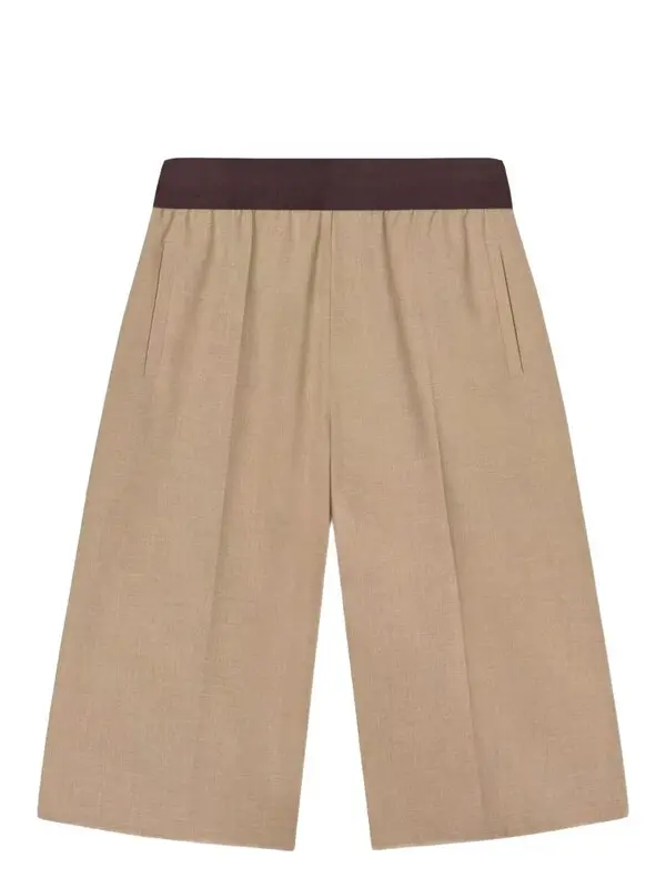 AERON High-rise Bermuda Shorts - Brown