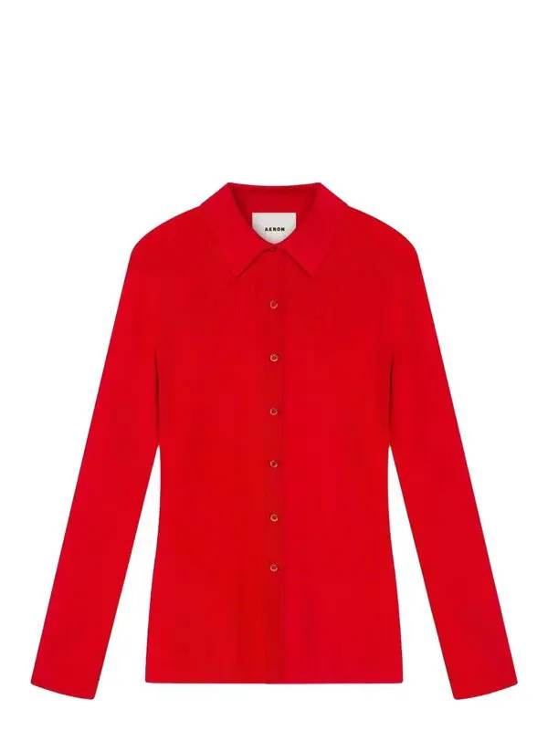 AERON Ribbon Shirt - Red