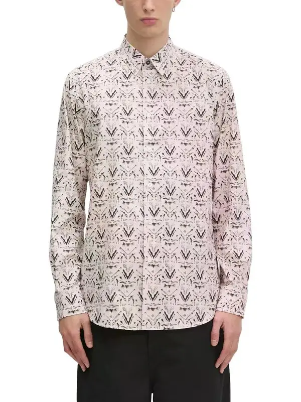 Paul Smith Patterned Long-sleeved Shirt - Neutrals
