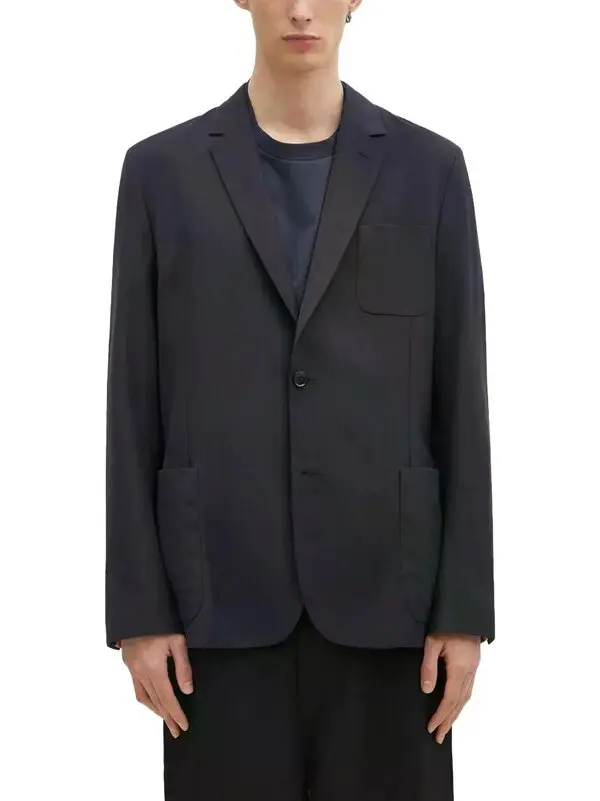 Paul Smith Single-button Patch-pocket Blazer - Blue