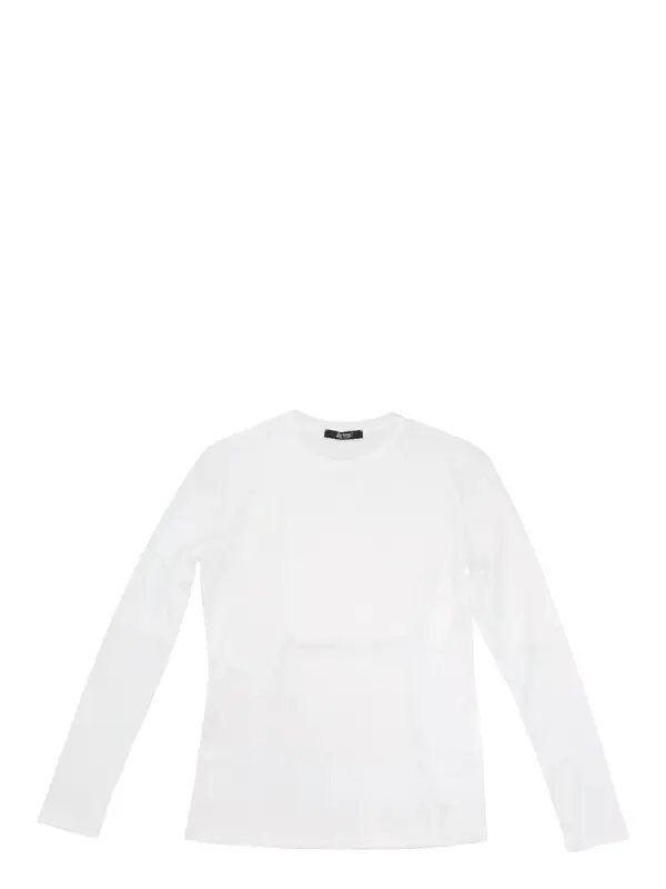 LA ROSE Long-sleeve Crew-neck T-shirt - White