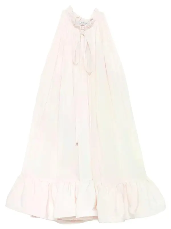 LANVIN Frill-neck Ruffled Mini Dress - Pink