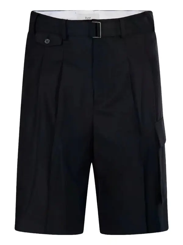 DUNST Belted Cargo Shorts - Black