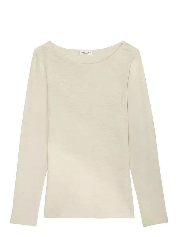 Marc O'polo Boat-neck Long-sleeve Top - Neutrals