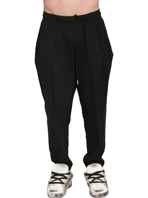 YES LONDON Drawstring Trousers - Black