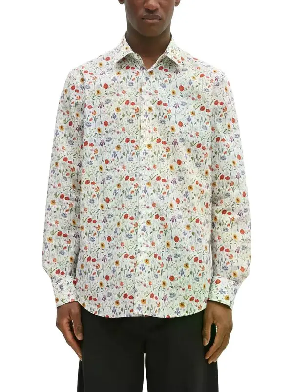 Paul Smith Floral Print Shirt - White
