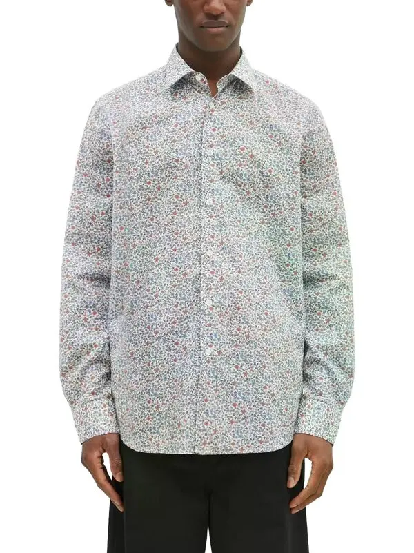 Paul Smith Floral Print Shirt - Blue
