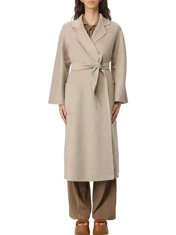 Max Mara Belted Coat - Sand