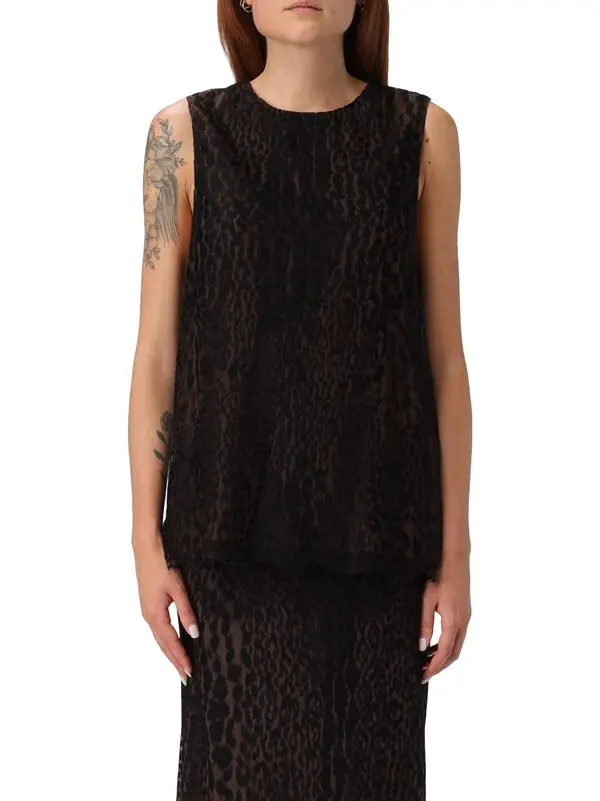 TOM FORD Sleeveless Lace Top - Black