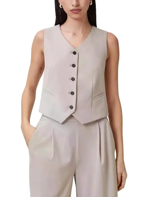 ALLSAINTS Aleida Waistcoat - Neutrals